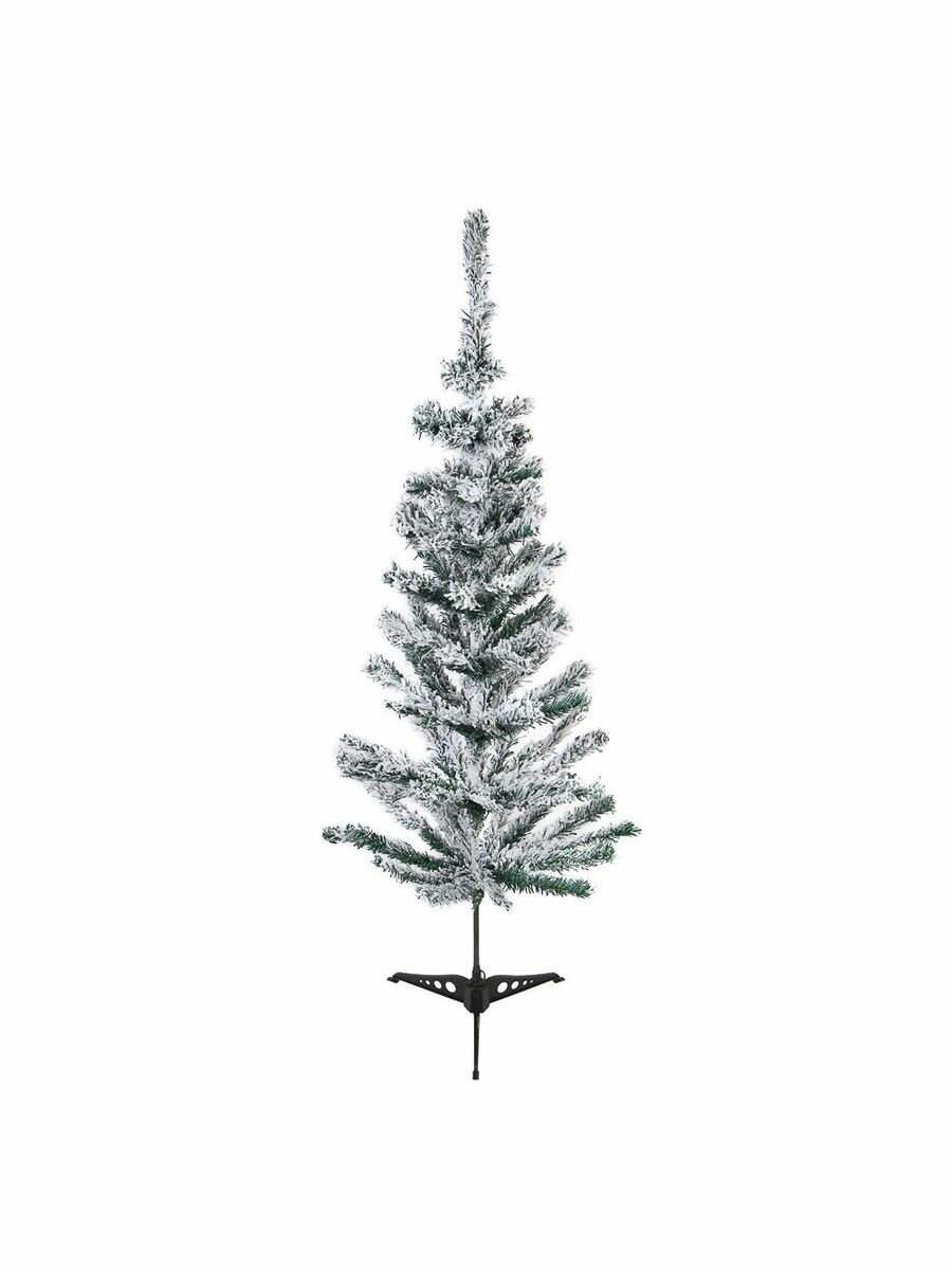 Елка LADECOR, 120 см, ПВХ + флок, заснеженная, складная, высота 120 см