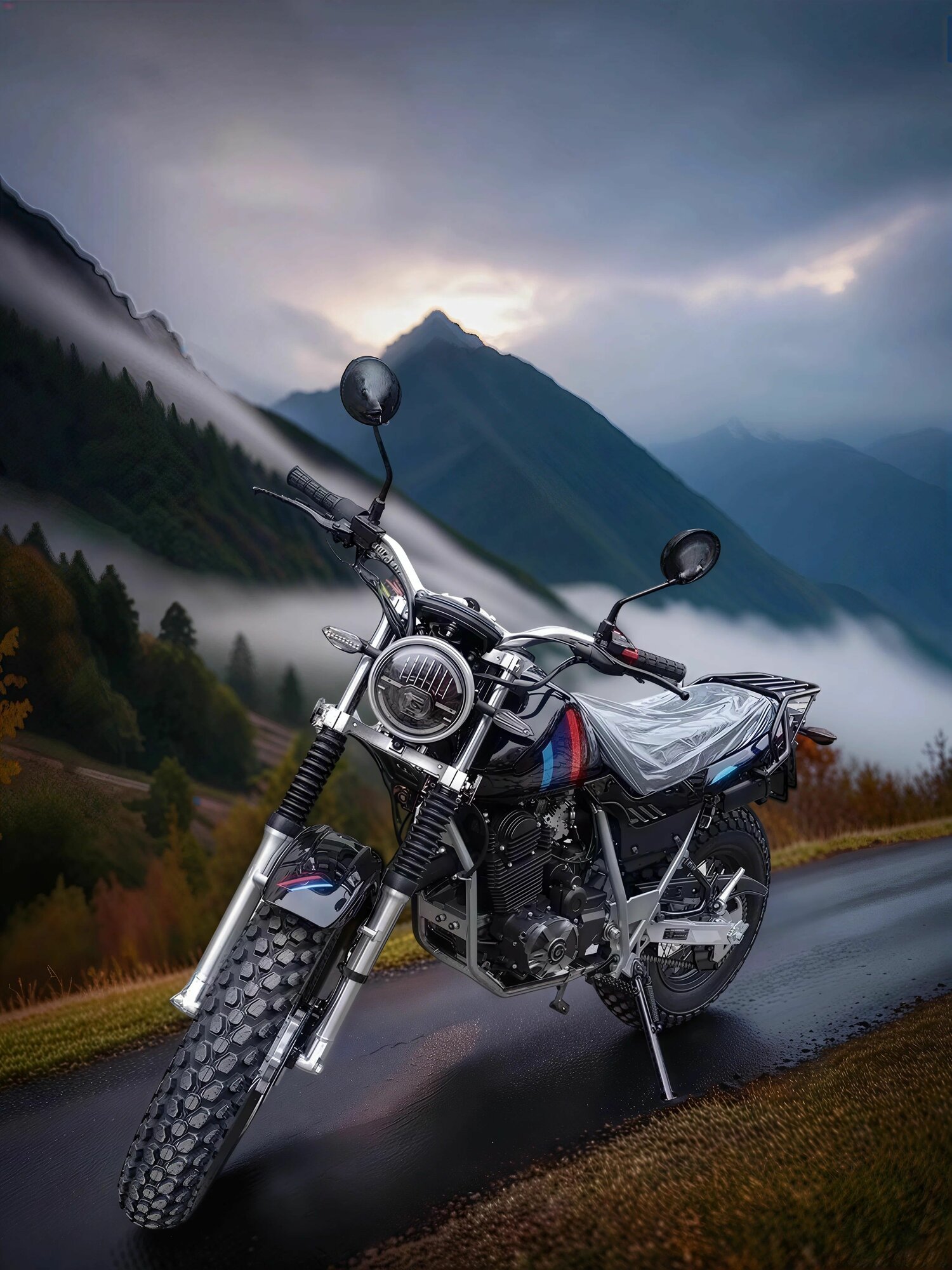 Мотоцикл SCOUT TW200 BLACK с ПТС