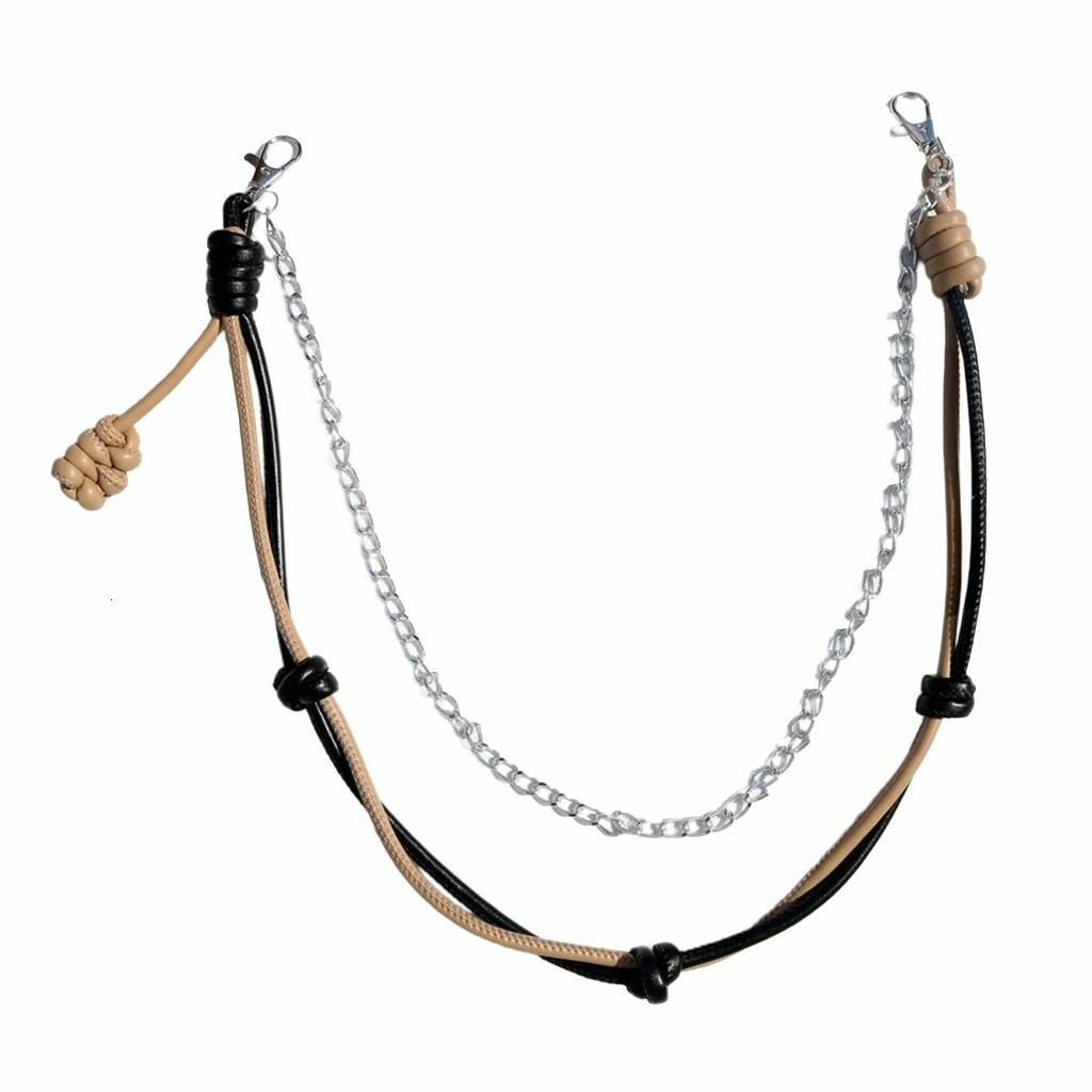 Подвеска в виде узла ручной работы из искусственной кожи в стиле ретро-2