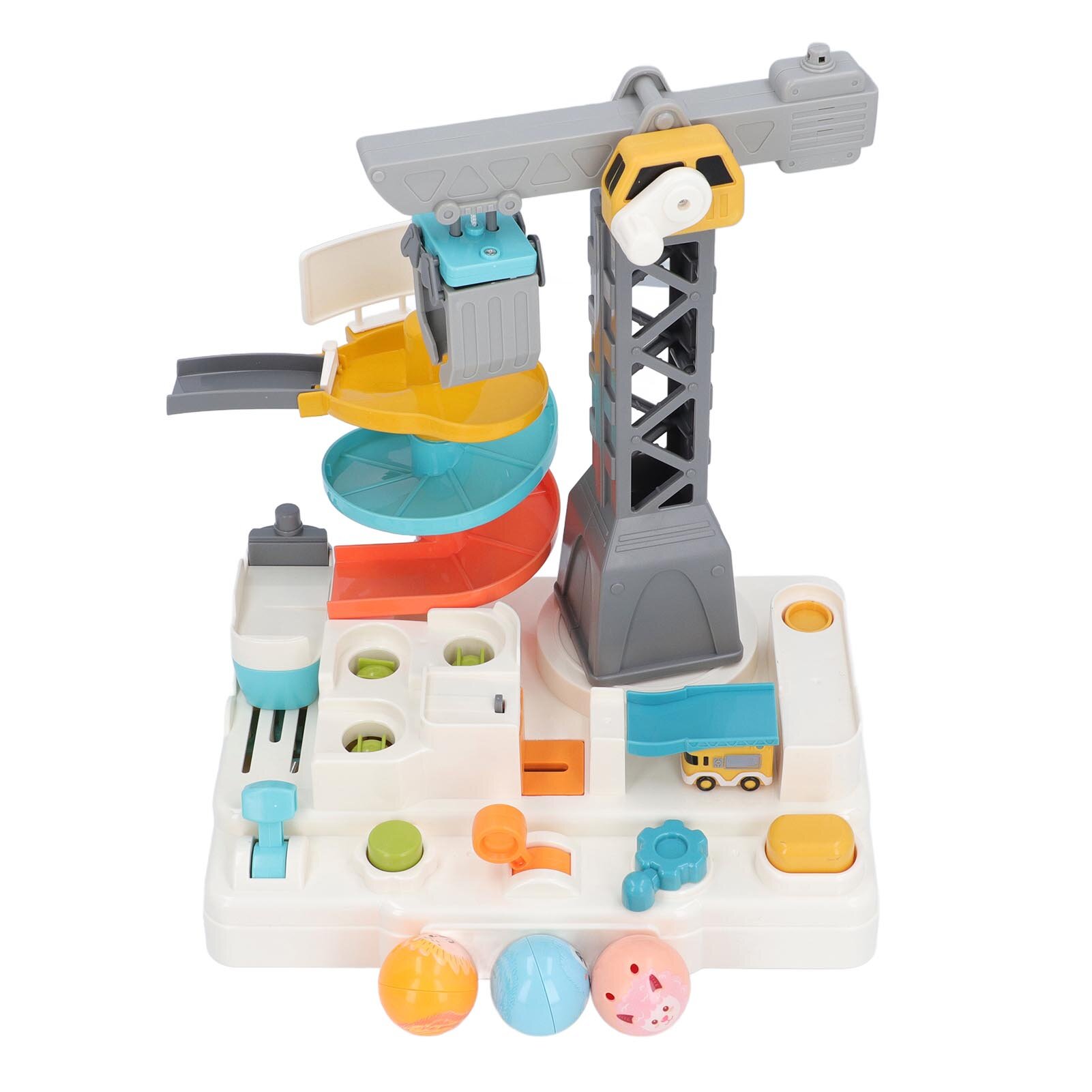 Животное круглый мяч автомобиль трек приключение игрушка мяч гоночный автомобиль трек игрушка дети катящийся мяч трек кран игрушки для детей