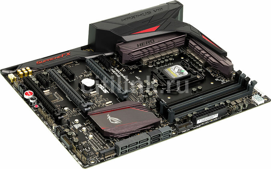 Материнская плата ASUS MAXIMUS VIII HERO (MAXIMUS VIII HERO) - LGA 1151, Intel Z170, 4хDDR4-3800 МГц, 3хPCI-Ex16, 1хM.2, ATX