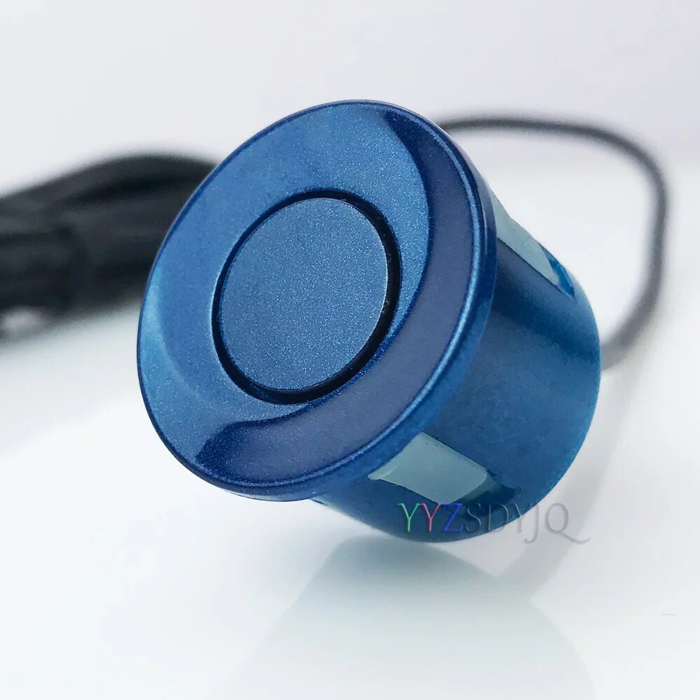 Датчик парковки автомобиля, 4 шт, 22 мм, черный, красный, синий, серебристый, золотой, белый, серый, золотой цвет шампанского, Синий