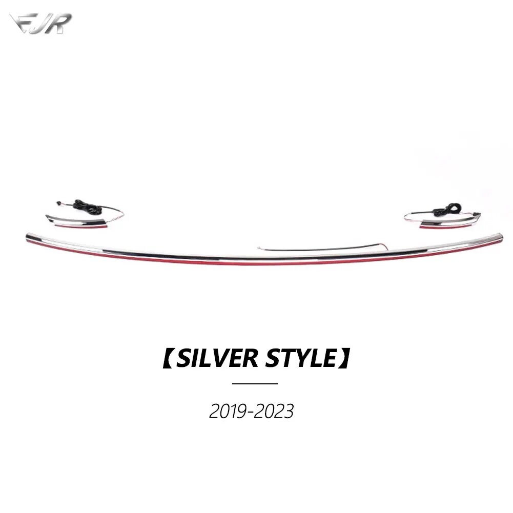 Задние фонари поперечного типа для Audi A6L, A6 2019-2023, модернизация C8, оптическое руководство, фотодинамический потоковый задний фонарь, автомобильный аксессуар silver