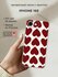 Чехол на Apple iPhone 16e/17e / Айфон 16е/17e с принтом "Ряды сердечек паттерн -...