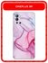 Чехол на OnePlus 9R / ВанПлас 9R с принтом "Розовые мраморные разводы"