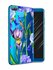 Чехол на Honor 9 Lite / Хонор 9 Лайт с принтом "Синие ирисы", прозрачный
