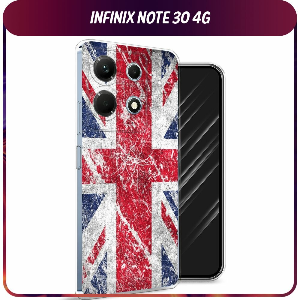 Чехол на Infinix Note 30 4G / Инфиникс Нот 30 4G с принтом "Флаг британский"