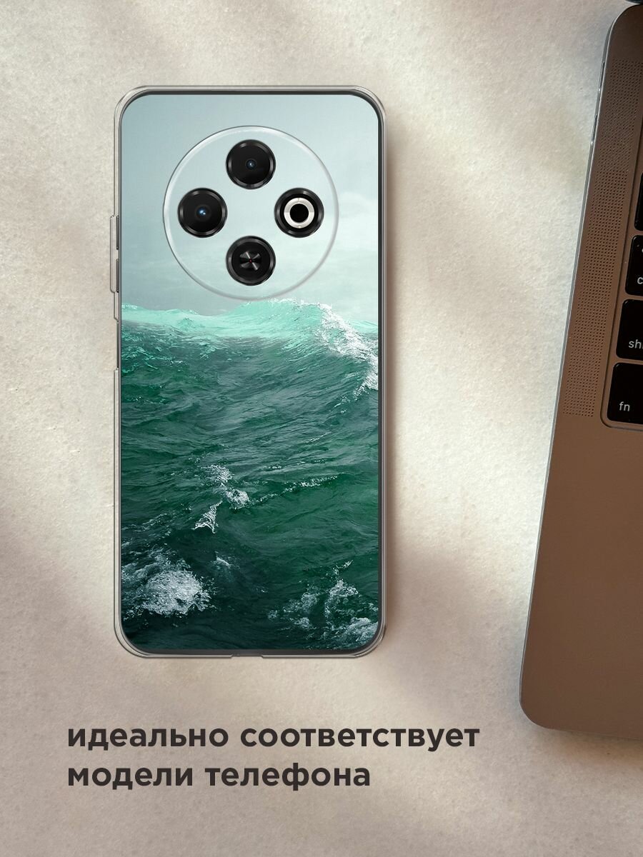 Чехол на Tecno Spark 30C / Текно Спарк 30C с принтом "Волны 12" — фото 1