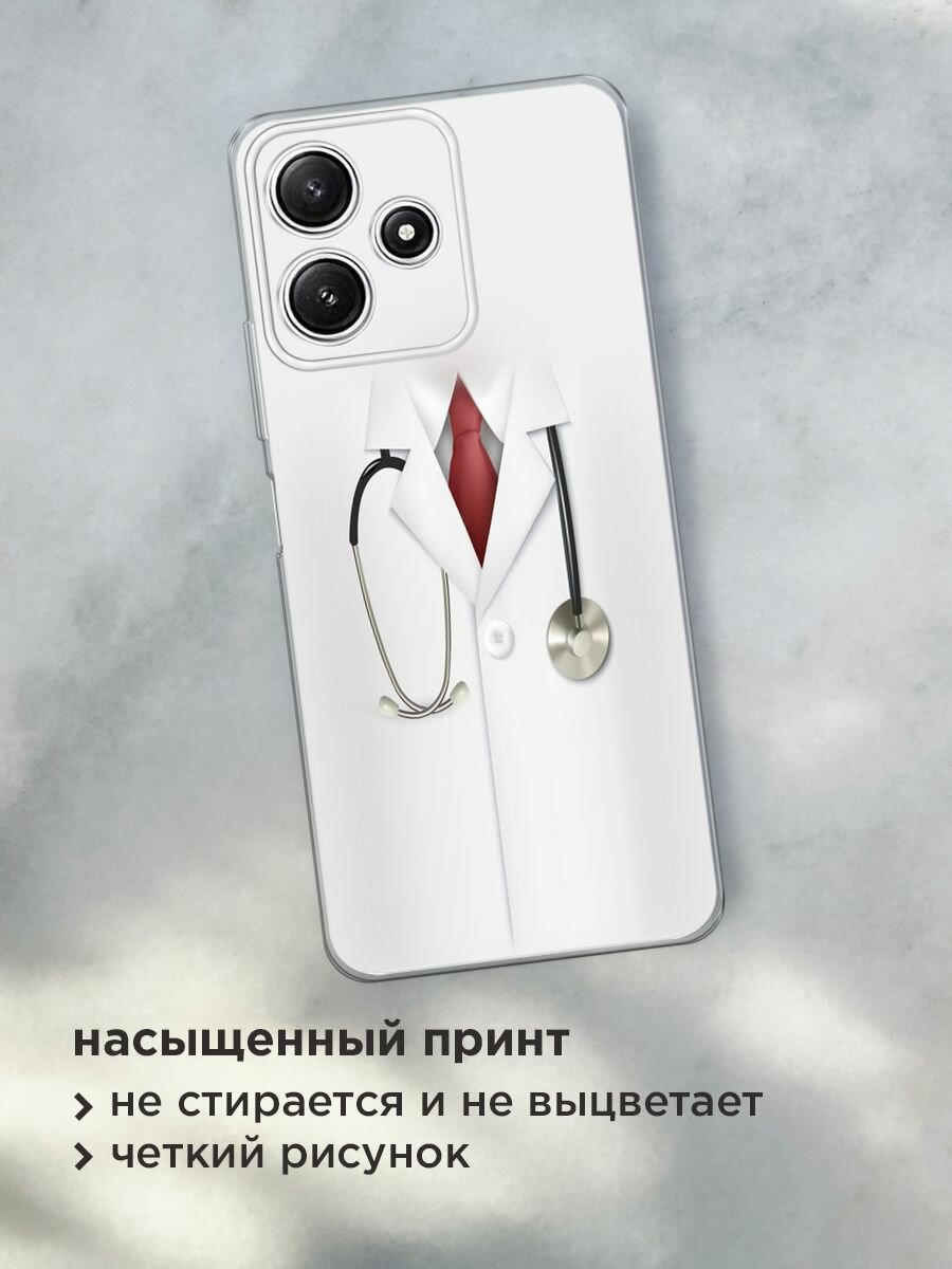 Чехол на Xiaomi Redmi 12 / Сяоми Редми 12 с принтом "Халат врача" — фото 1