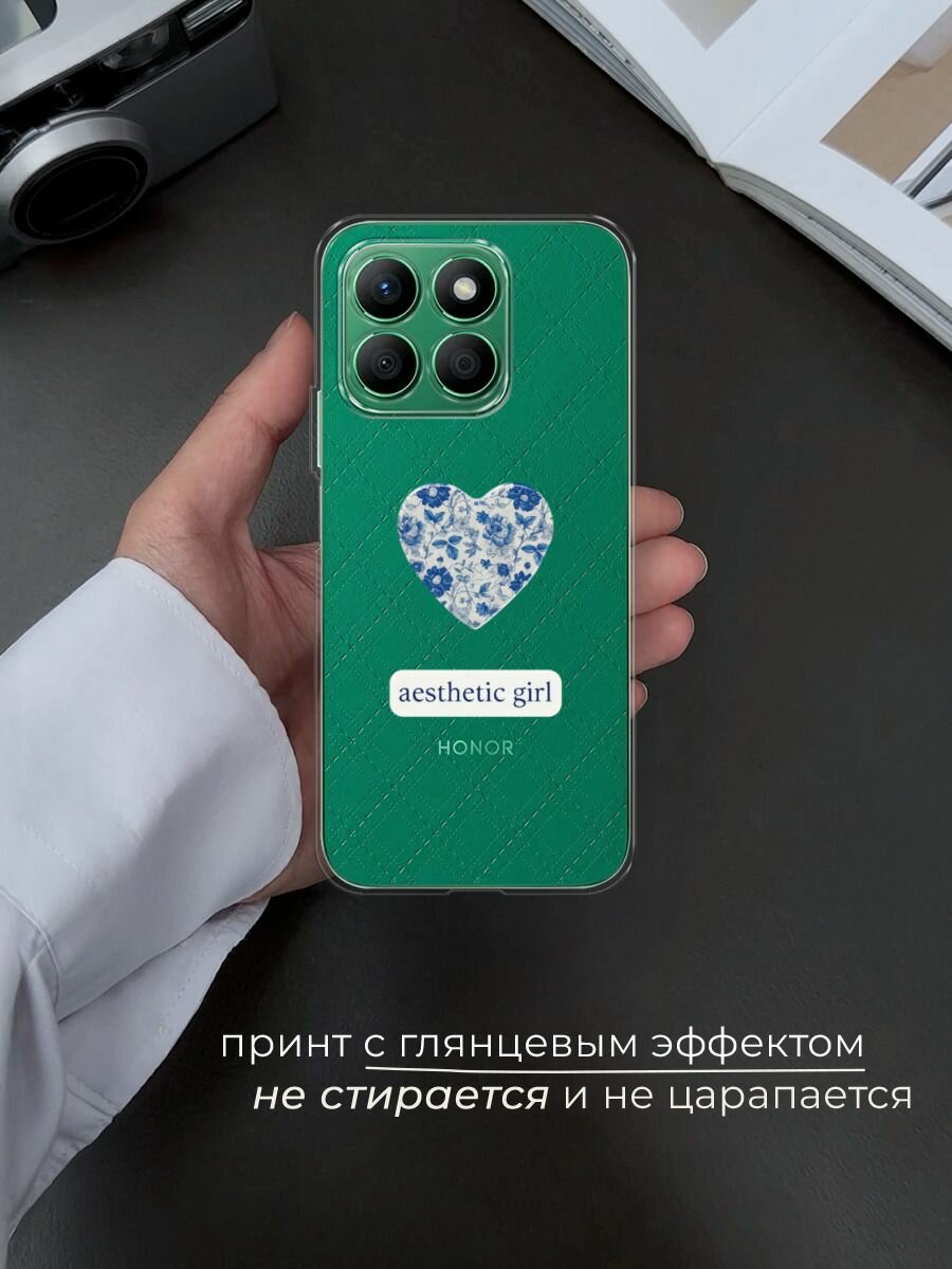 Чехол на Honor X8B / Хонор X8B с принтом "Aesthetic girl" — фото 1
