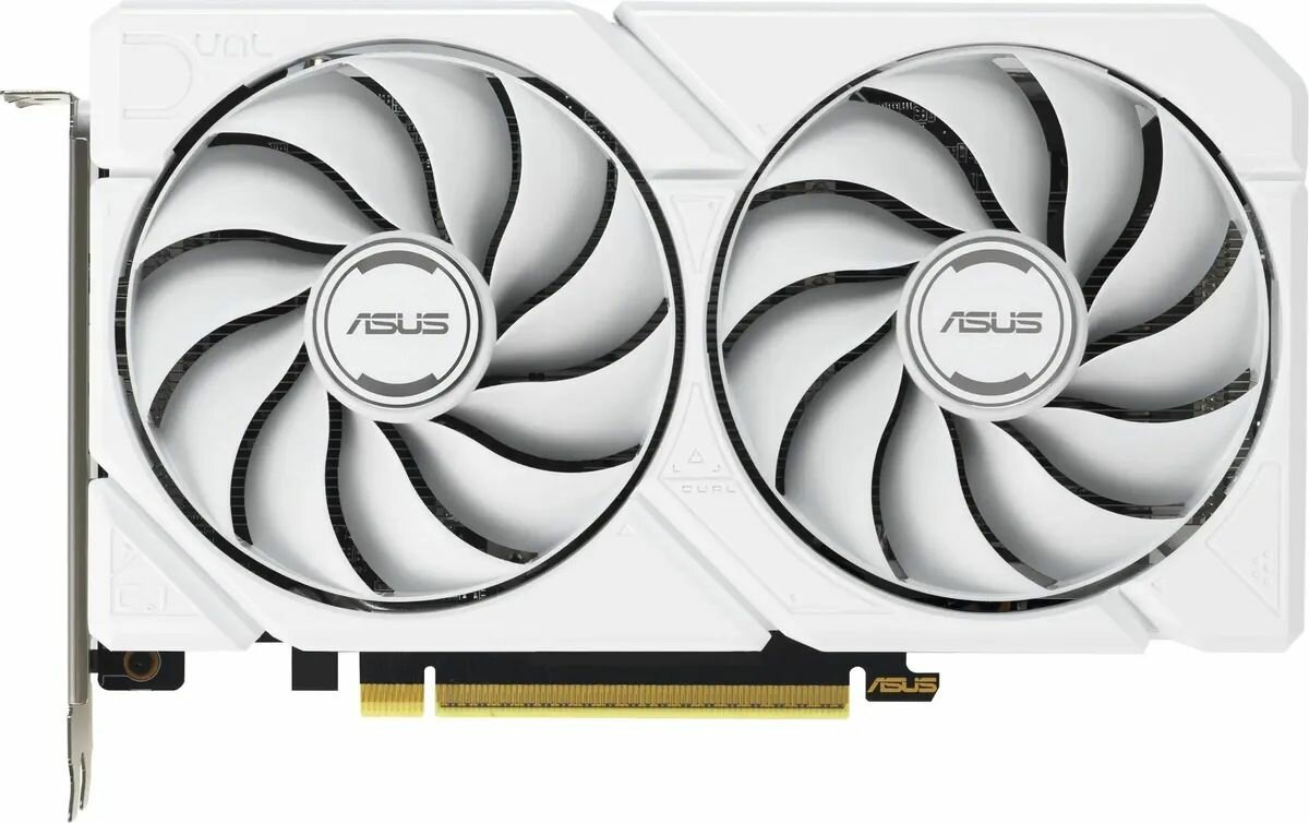 Видеокарта ASUS AMD Radeon RX 9060 XT 16Gb DUAL-RX9060XT-16G-WHITE, GDDR6, Ret 90YV0LG3-M0NA00