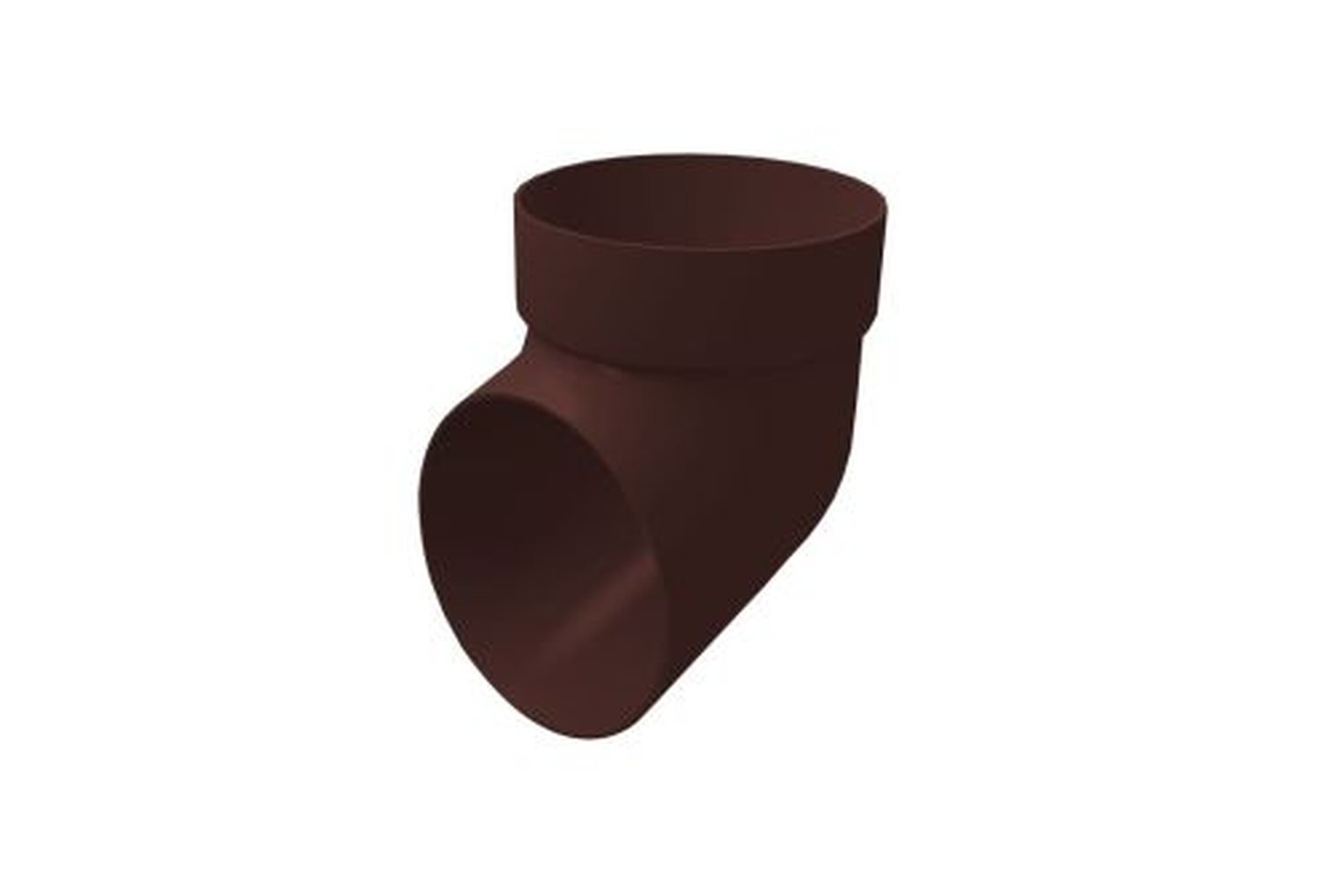 Колено сливное Grand Line, для водостоков, ПВХ, шоколадный RAL 8017