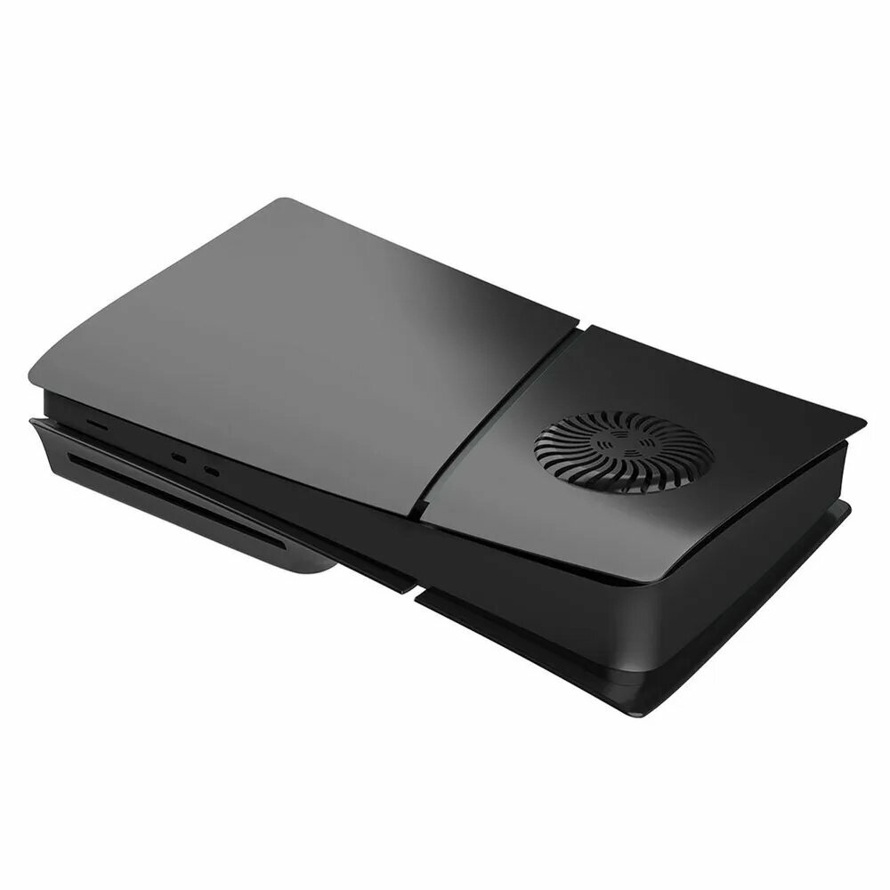 Панель корпуса для PS5 Slim, версия с дисководом 2.0, черная, с вентиляционными отверстиями, антиотпечатков