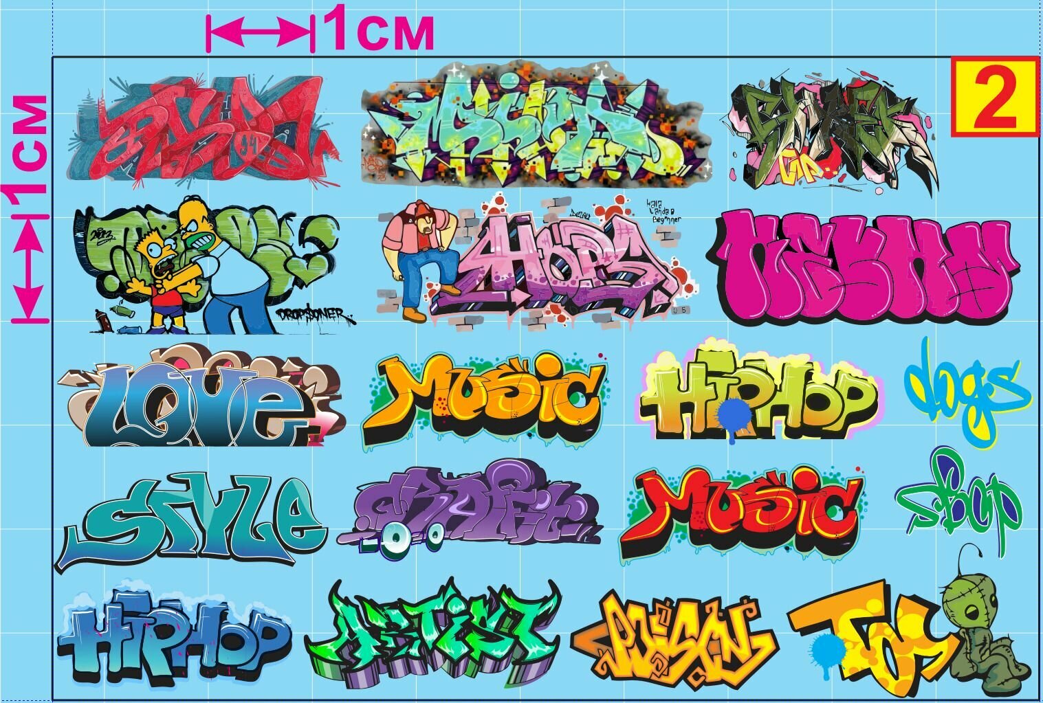 Граффити средние, Масштабы: HO, TT, N, эпоха IV-V. Блок№2