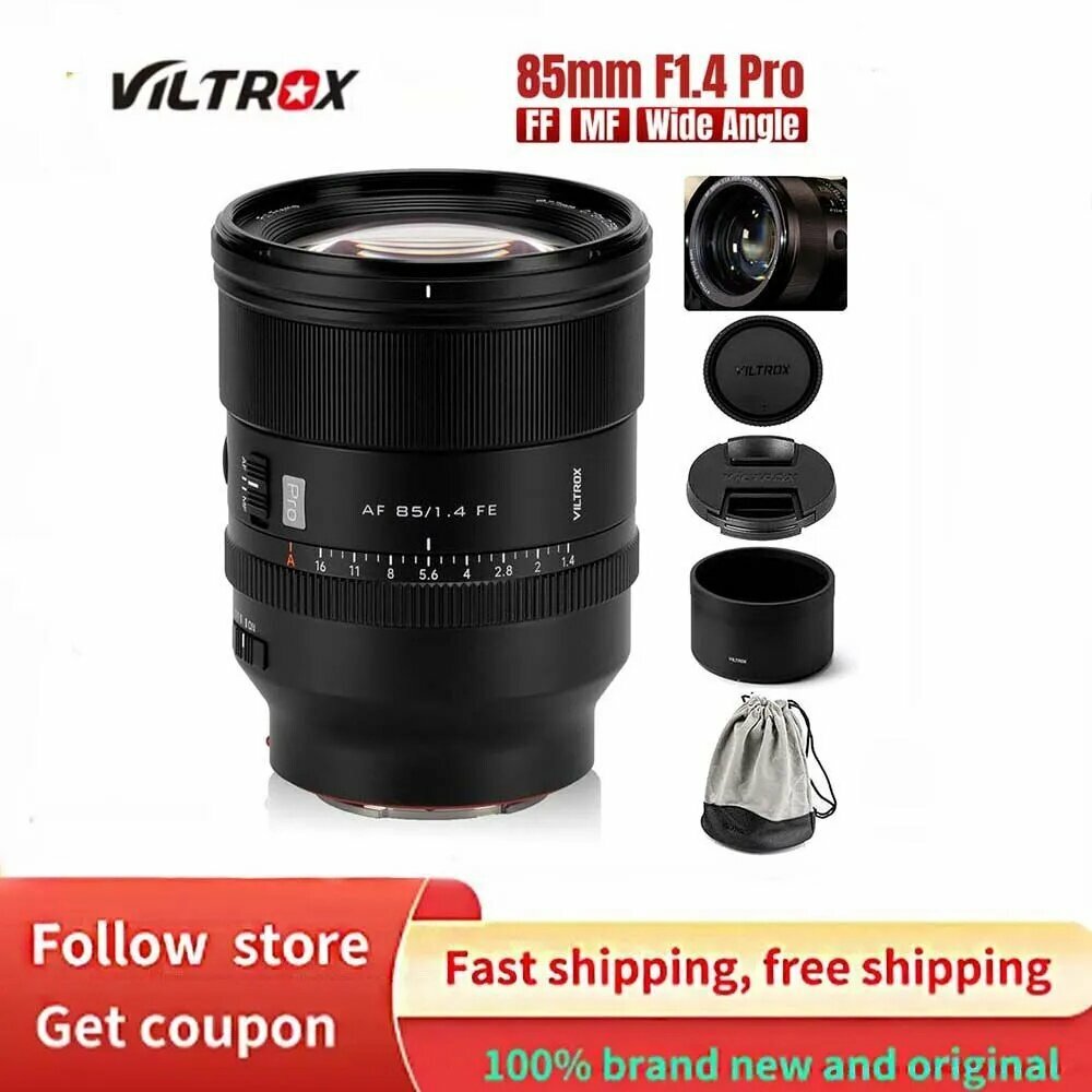 Viltrox AF 85mm F1.4 Pro Full Frame Objective для Sony A6700 A7C2 A7CR A7M4 zv-e1 Портретная фотография