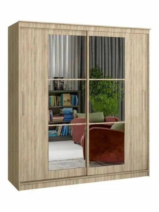 Шкаф-купе Элегант №3 1500х2200х650 (Сонома)