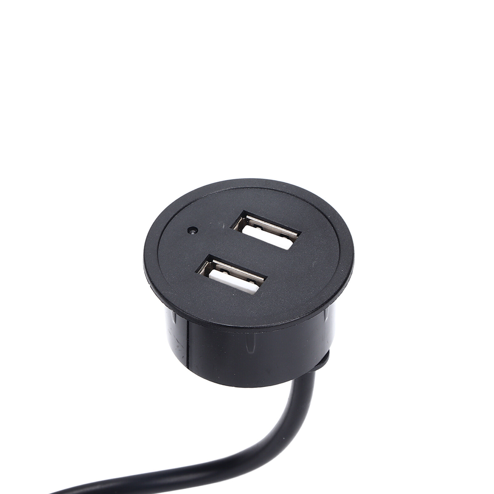 2 USB-разъема для зарядки с кабелем длиной 1,5 м. Встроенная установка. 5 В, 1 А. Многоцелевой для камер мобильных телефонов. Выход TabletDC5521.