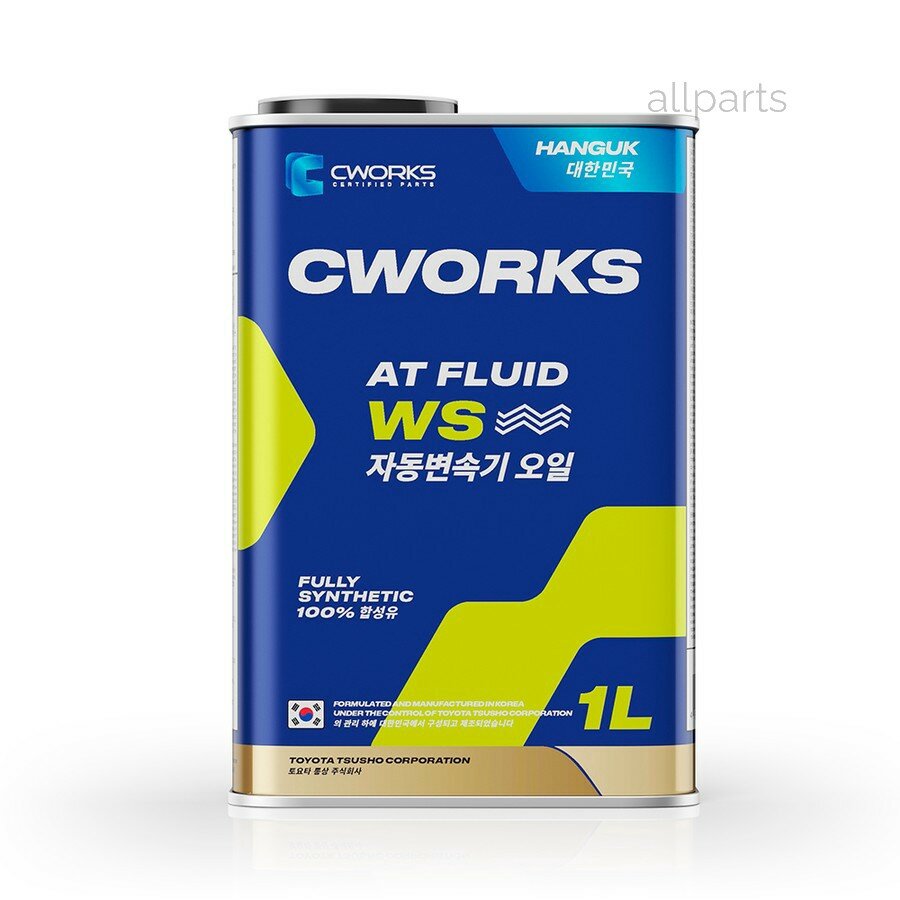 CWORKS A22HR3001 Масло трансмиссионное CWORKS HANGUK ATF WS синтетическое 1 л A22HR3001