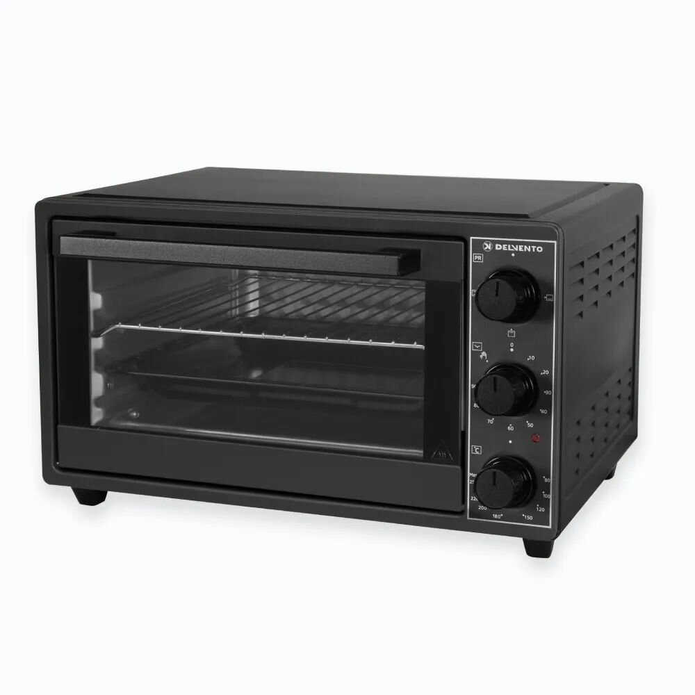 Мини-печь Delvento D2511, механическое управление, 1500Вт, 25л, черная
