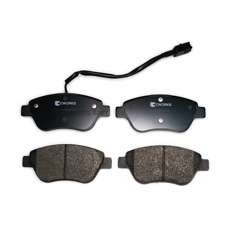 CWORKS Тормозные колодки передние, Low Metallic
