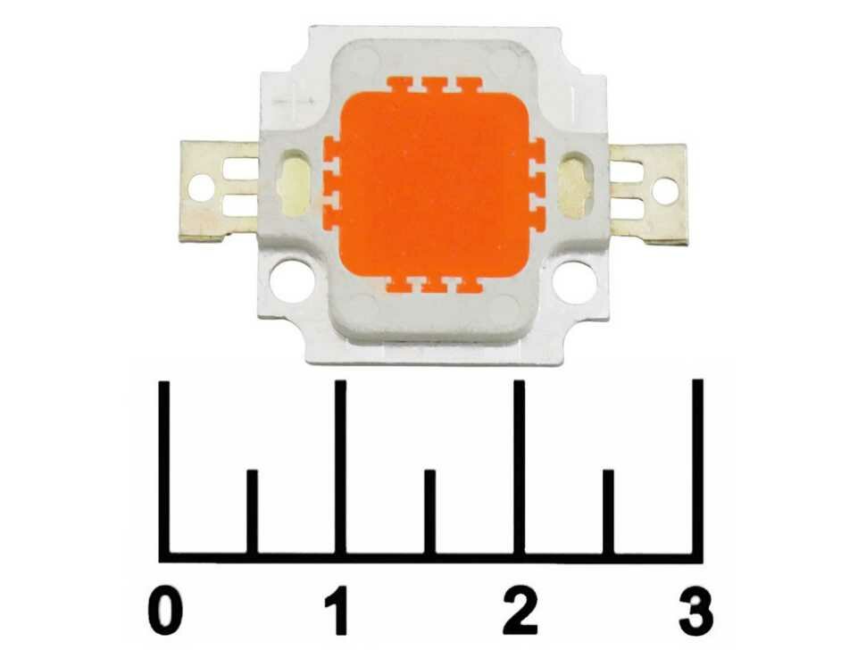 Светодиод LED 10W красный 9-11V 1A