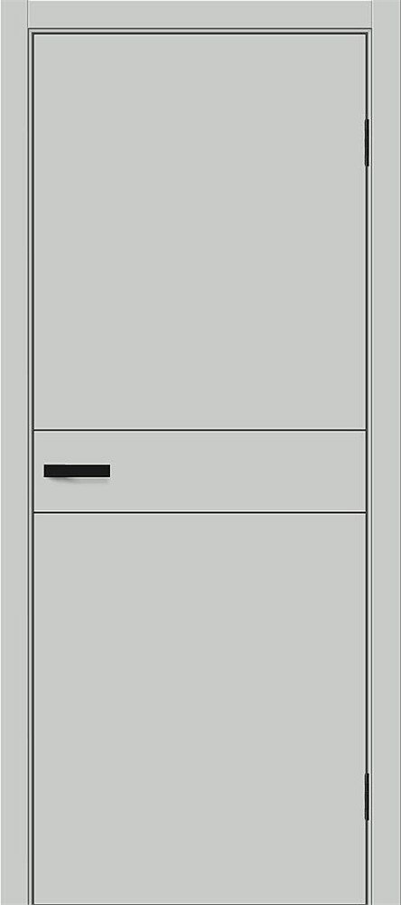 BRAVO Межкомнатная дверь 200*60 , Браво-0.24 П, Grey Silk , ПЭТ 200*60 Grey Silk