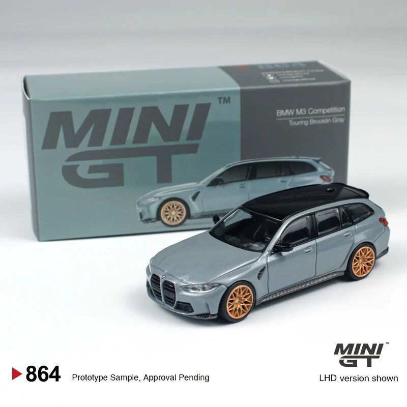 MINIGT 1:64 BMW M3 Competition Touring Brooklyn Grey