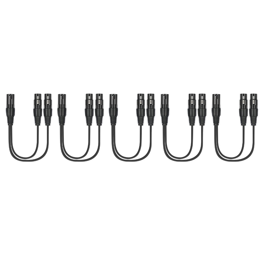 3-Контактный Y-Образный Кабель-Разветвитель, Двойной Микрофонный Шнур от Женщины к Мужчине, Адаптер Для Сбалансированных Микрофонов, Кабель Для Патчей