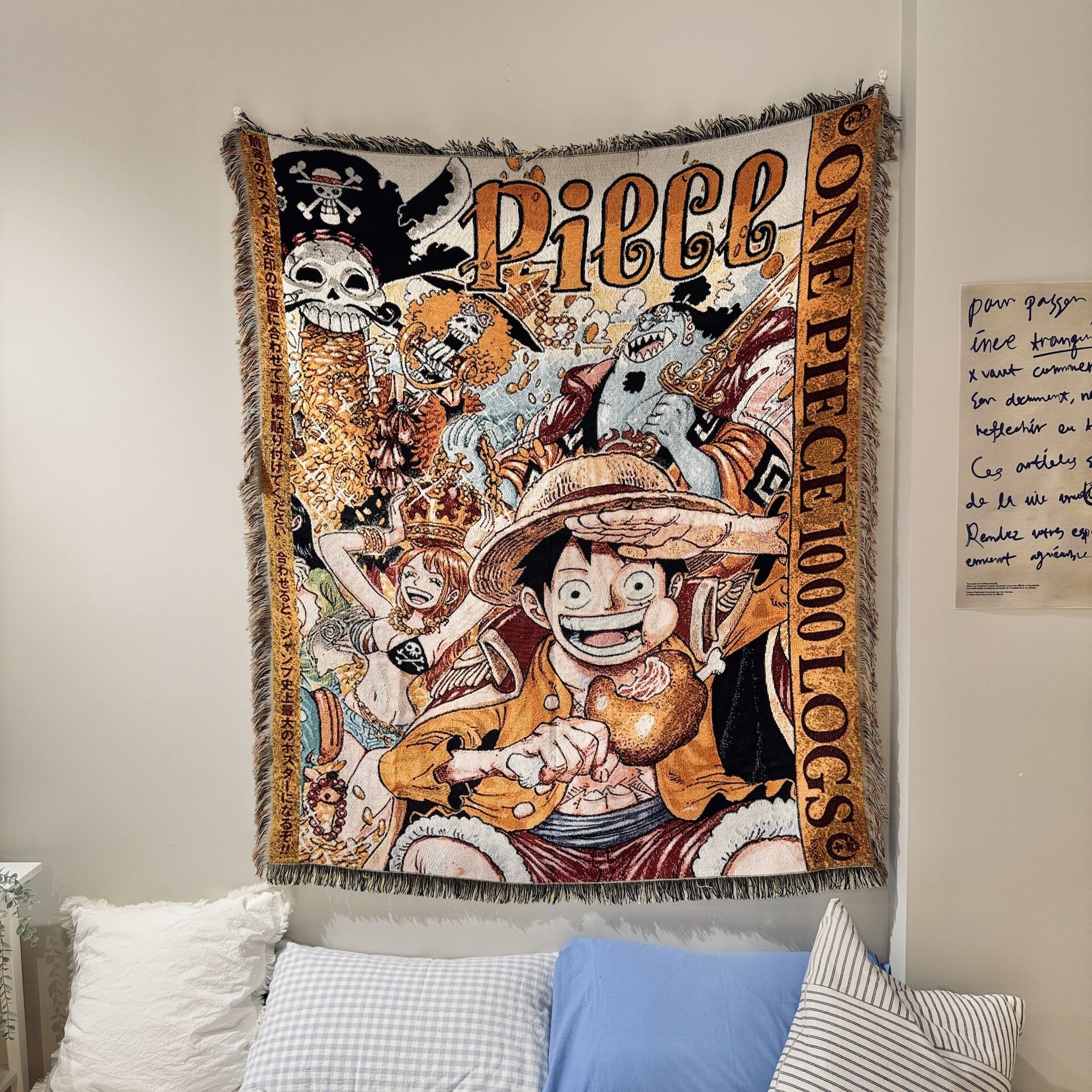 Гобелен с аниме Jump, коллекция журнала Weekly Shonen Jump, гобелен One Piece и Naruto, с кистями