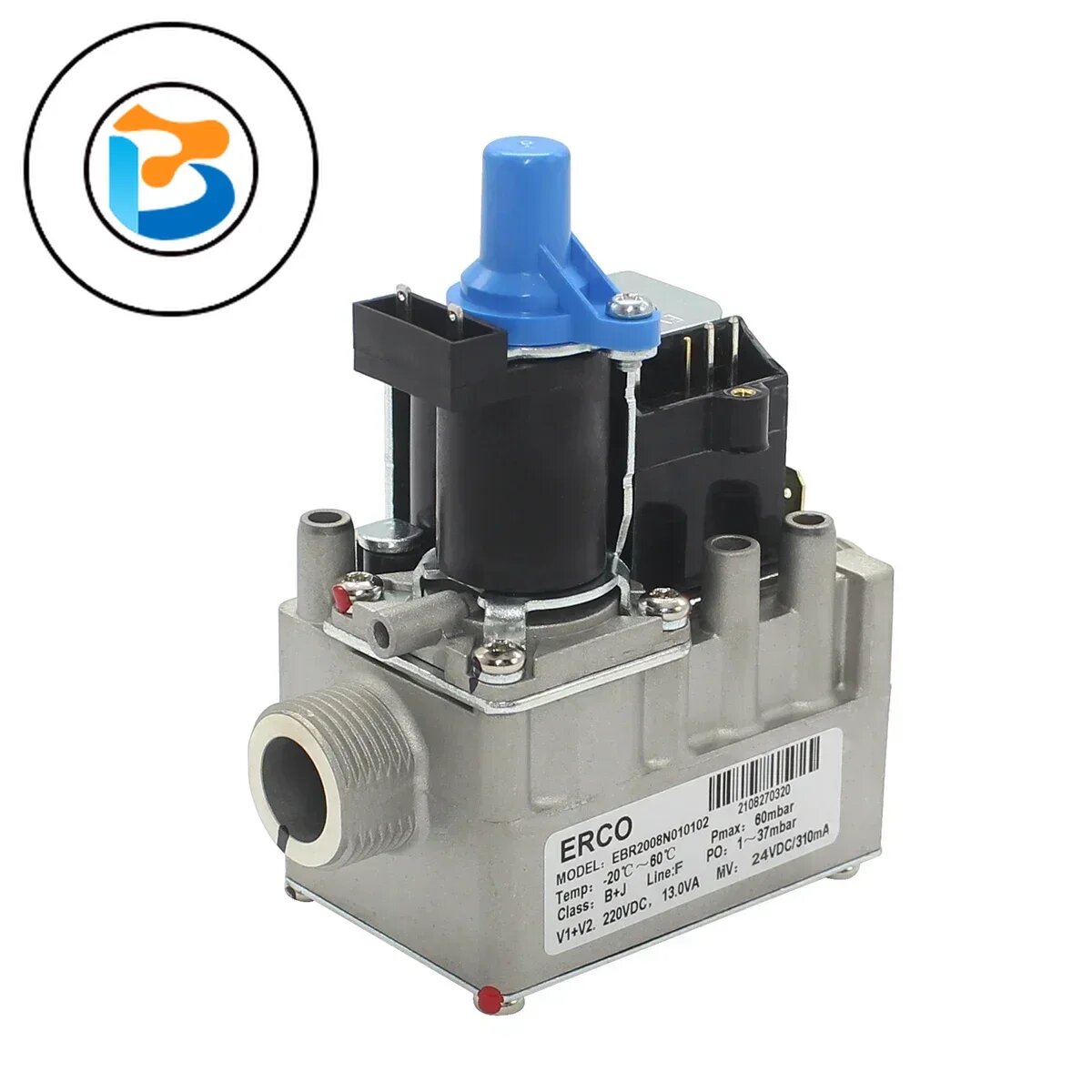 ERCO EBR2008N 010102 Газовый клапан 24 В, пропорциональный клапан с прогрессивным двигателем для газовых настенных котлов, детали котла