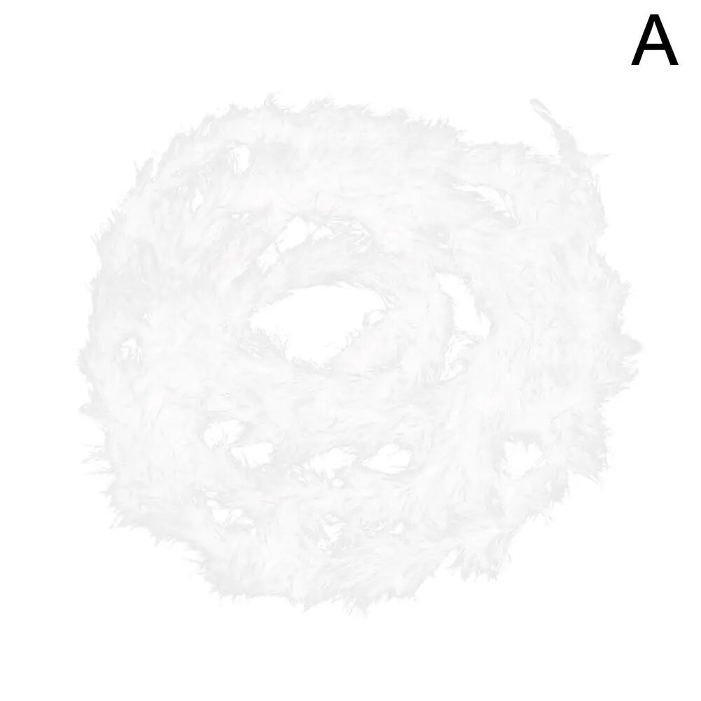 Пушистый перьевой boa 2 метра Белый, WHITE