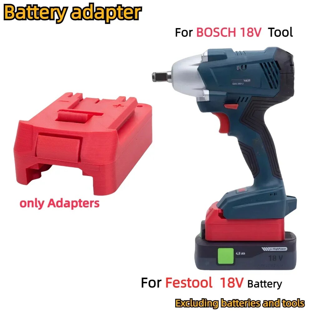 Адаптер для батарей Festool 18В к инструментам Bosch 18В