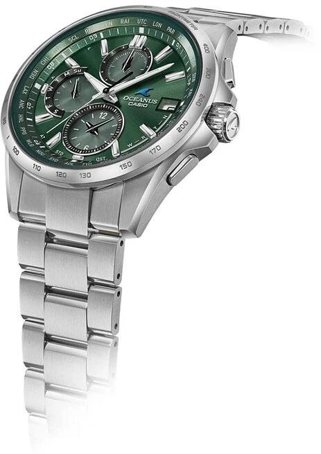 Наручные часы CASIO, зеленый/серебристый — фото 1