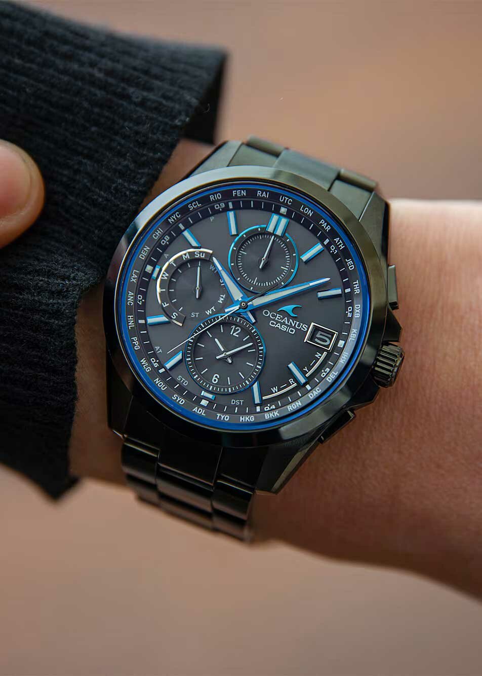 Наручные часы CASIO, черный/синий — фото 1