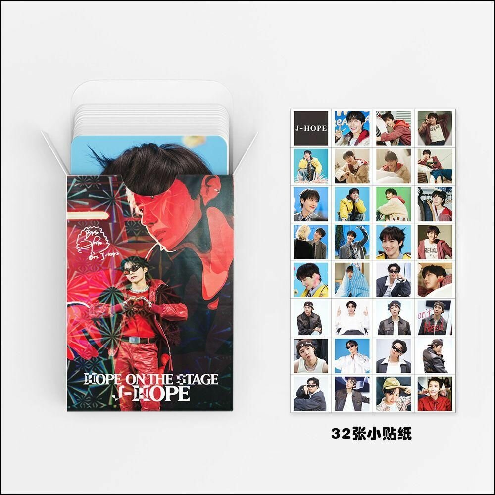 J - HOPE ON THE STAGE HOPE TOUR: Коллекция Lomo - карт (60PCS) и стикеров (32PCS)