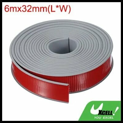 UXcell TPE U-образная кромка 1-9/16" x 20ft серая для шкафов