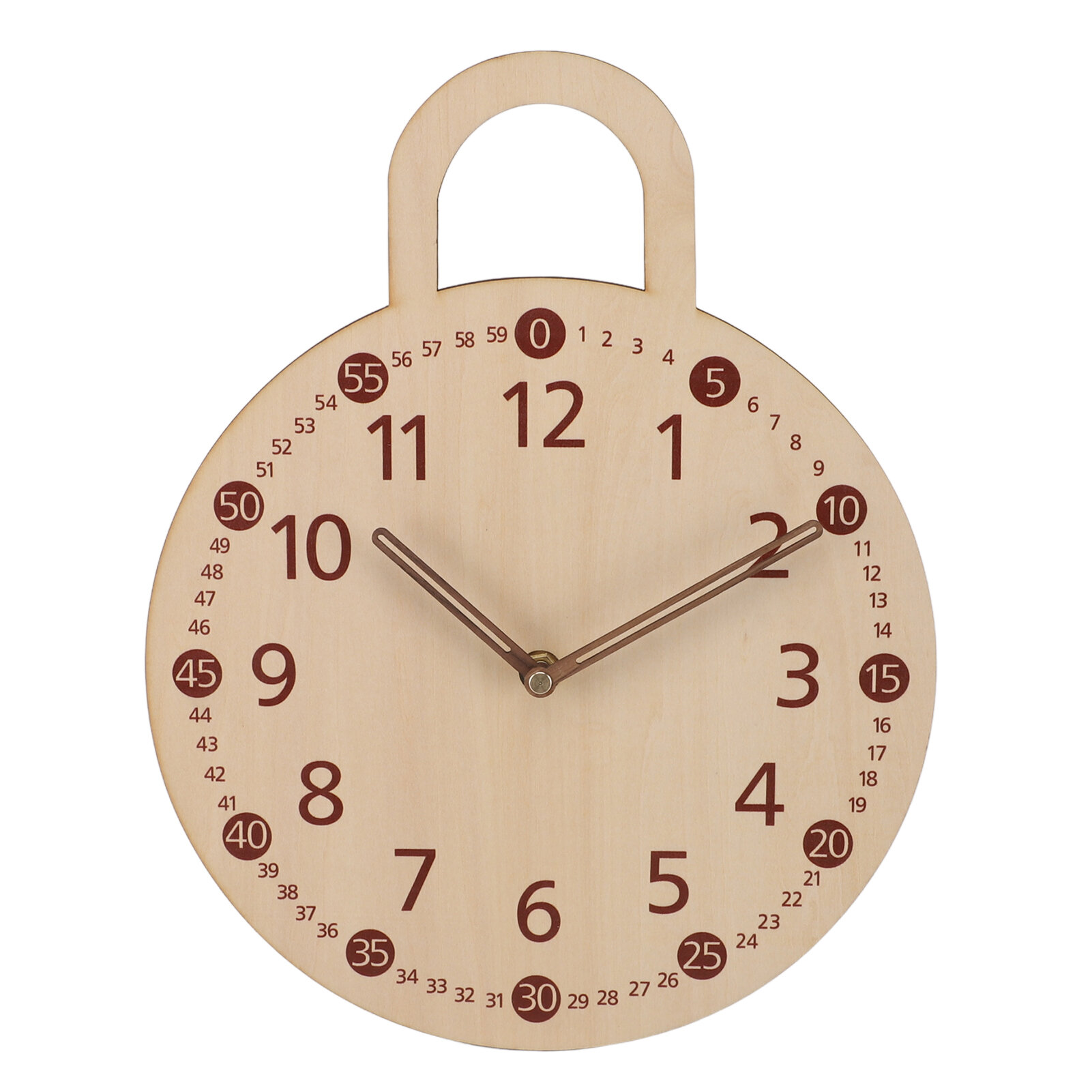 Винтажные декоративные часы из липы, фанеры, минималистичные бесшумные настенные часы для фермерского дома A‑2