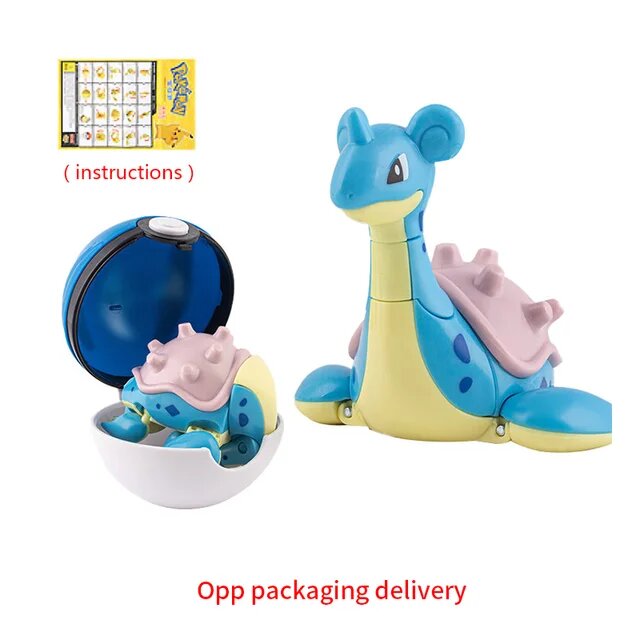 Фигурки покемонов, Драгонайт, Генгар, Мью, Снорлакс, Лапрас, трансформирующиеся игрушки покеболы, развивающие куклы монстр Пикачу, детские подарки.