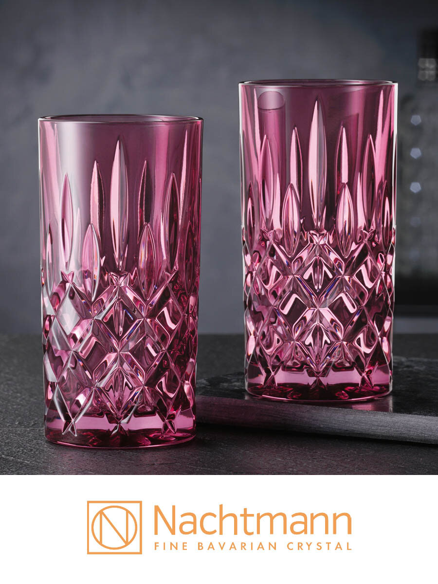 Набор стаканов высоких Nachtmann Noblesse Colors 2шт, 395 мл, малиновый