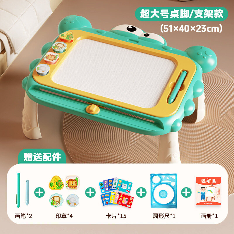 Очень большая детская доска для рисования, магнитная доска для письма, геометрические штампы, игрушка для малышей 1-3 лет, доска для рисования для младенцев.