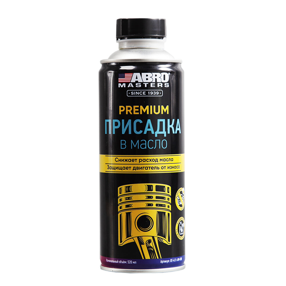 Присадка в масло премиум 443 мл ABRO MASTERS 520 мл.