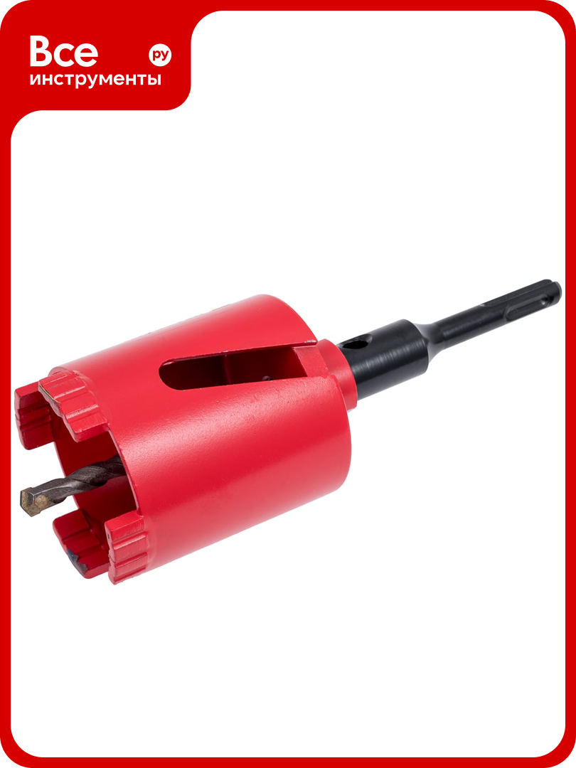 Коронка алмазная по бетону HEADROCK 68мм-068, для выполнения отверстий под розетки