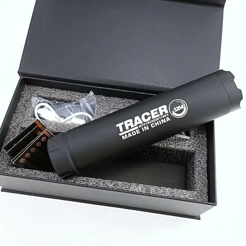 Металлическая трассерная насадка (эффект огня, дыма, подсветка трассерных шаров) на гидробольное оружие Орбиган