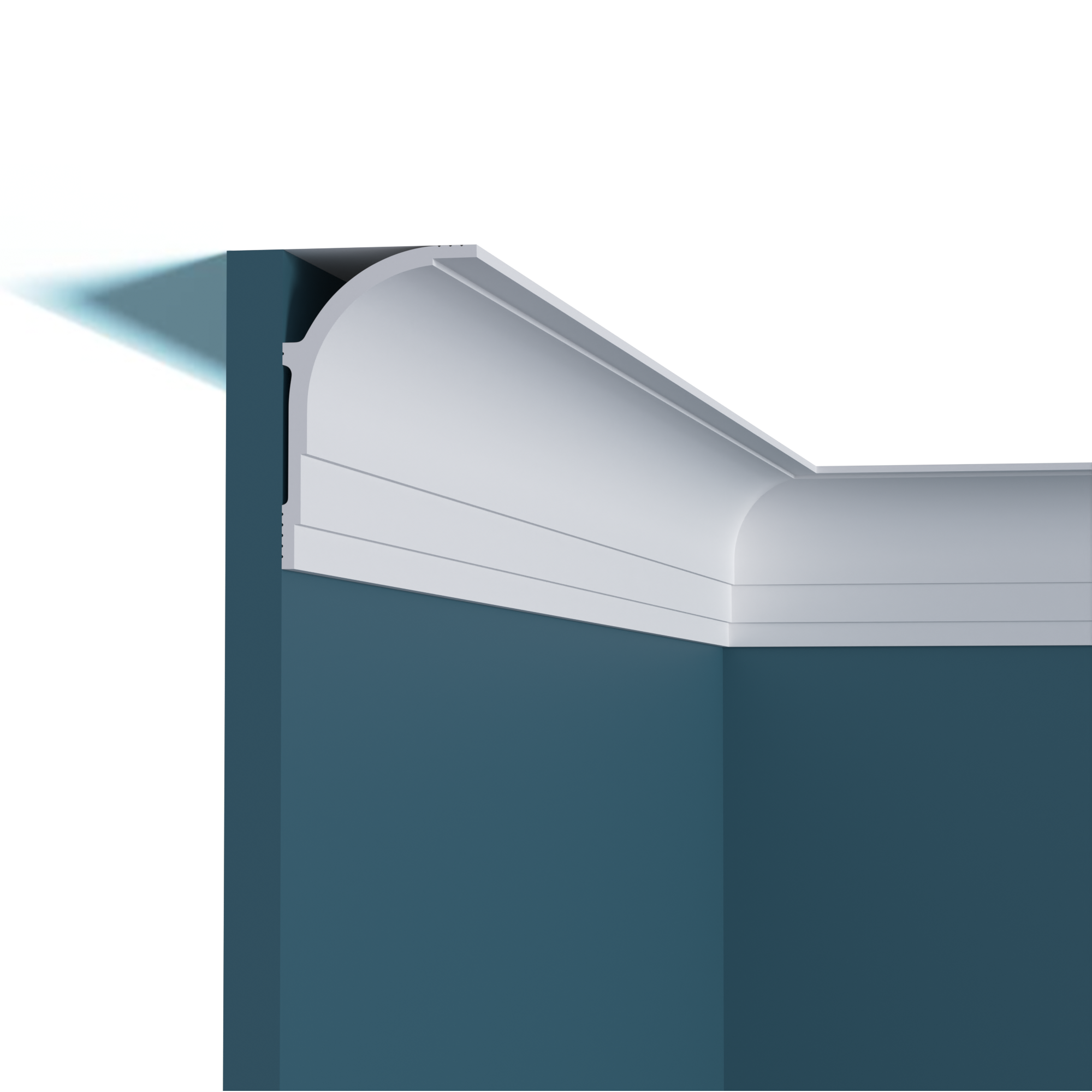 Карниз из дюрополимера P195 Перфект - Плинтус потолочный