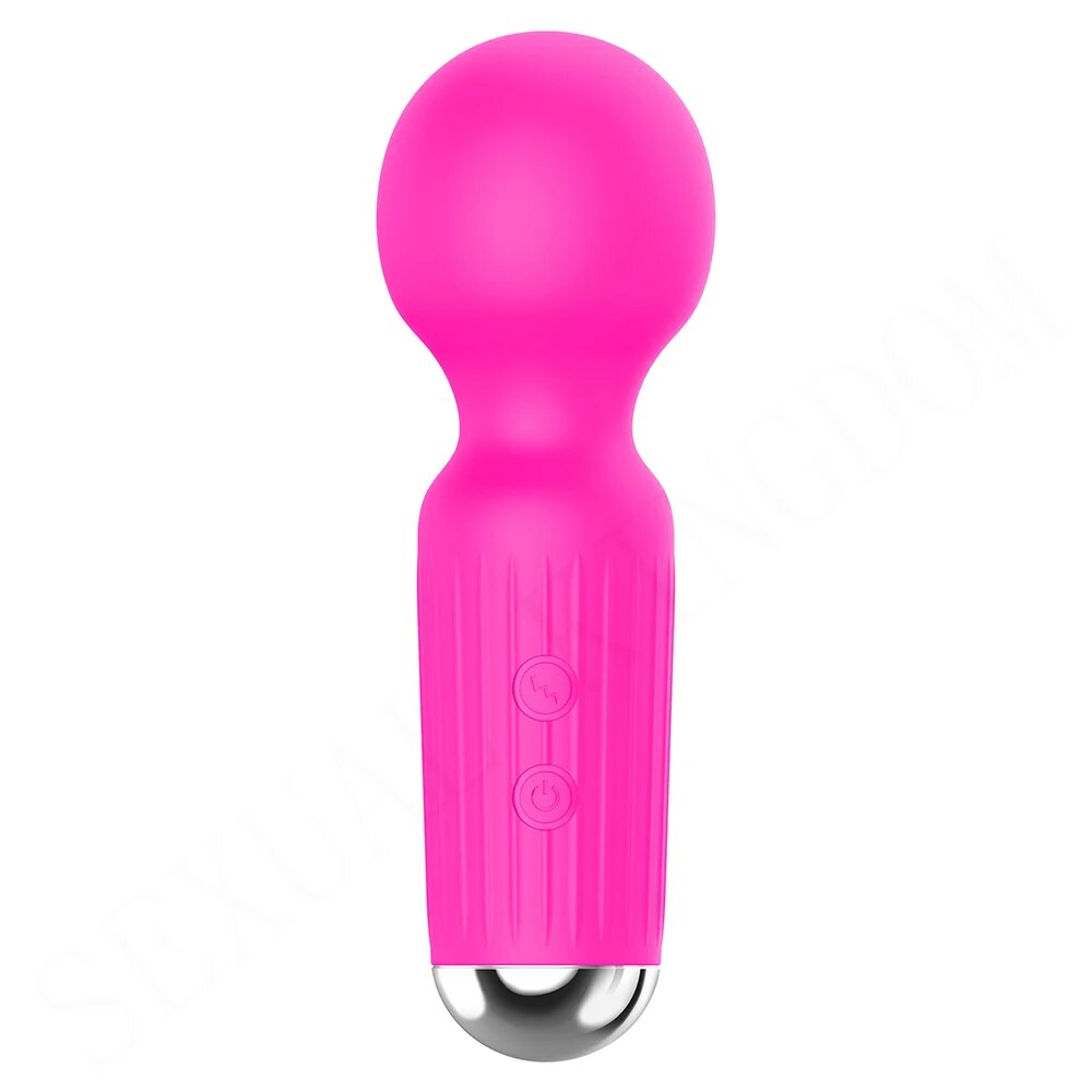 Вибраторы с мощным двигателем, мини AV палочка, 20 режимов, маленькие портативные стимуляторы Red