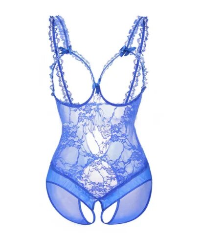 Сексуальный открытый бюстгальтер, кукла в сборе, наклейки на соски, сексуальное Синий, М, Blue