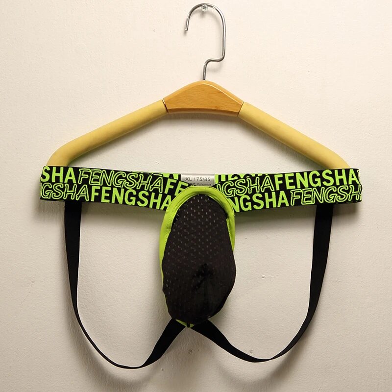 Мужские стринги Gaysex из полиэстера и спандекса Зеленый, XXL, Black