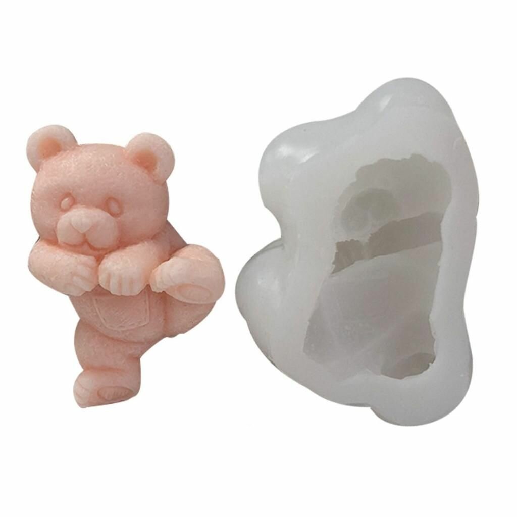 Милые формы для льда в форме медведя, для виски, коктейлей, фруктовых напитков, - брыкающийся медведь