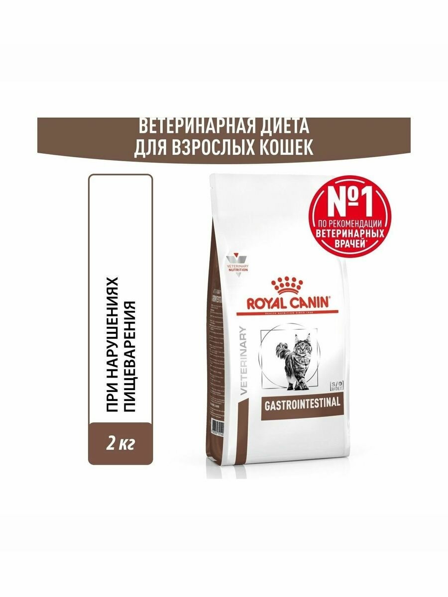 Royal Canin Gastro Intestinal GI32 - Сухой корм для кошек при нарушениях пищеварения (2 кг)