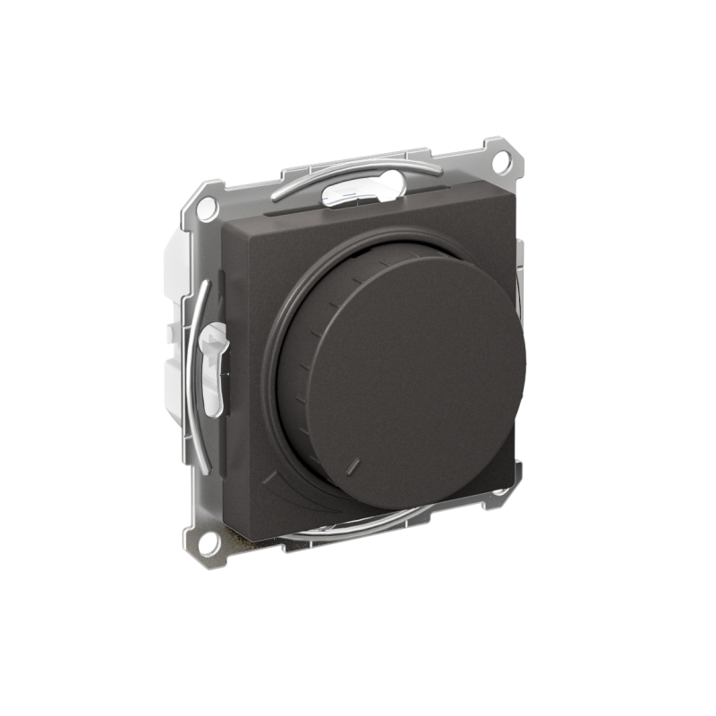 Светорегулятор (диммер) AtlasDesign повор-нажим LED RC 400Вт мех. базальт SE, SCHNEIDER ELECTRIC ATN001423 (1 шт.)